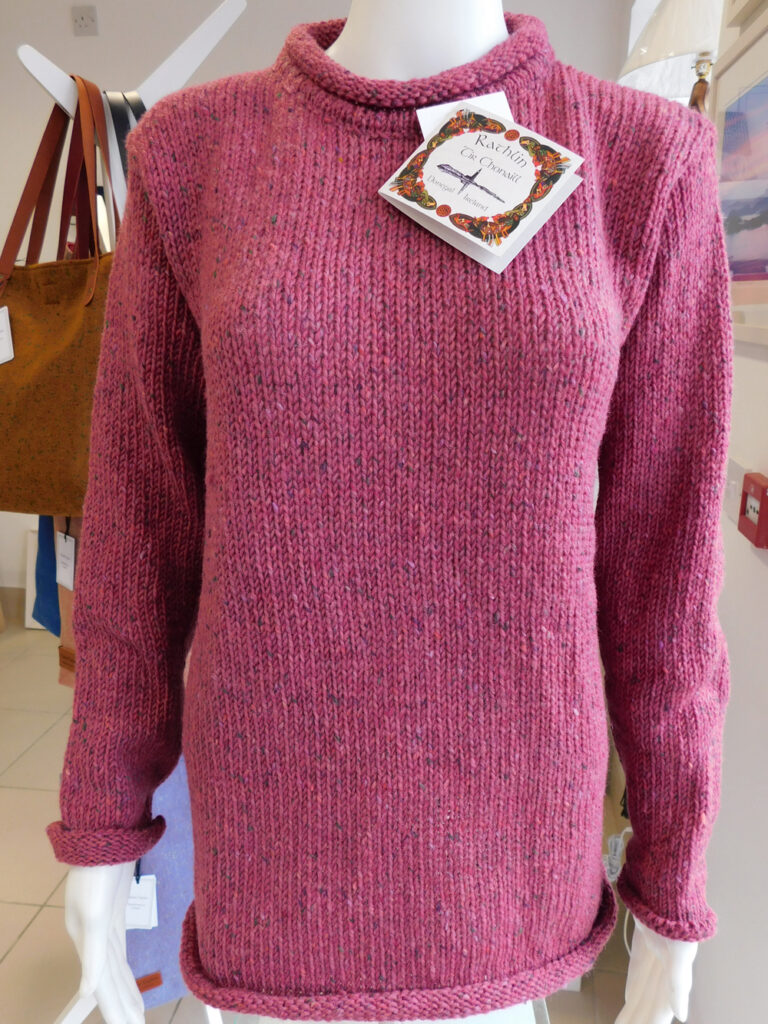 LADIES ROLL NECK SWEATER | Donegal Sweaters | Irish Woollen Hats | Aran ...